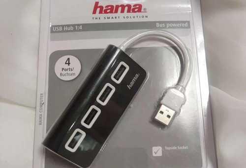 USB хаб 1:4 Hama