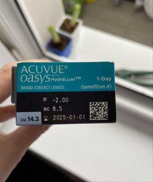 Линзы acuvue oasys one day-2.00