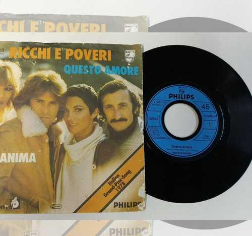 Ricchi E Poveri Questo Amore винил single 1978
