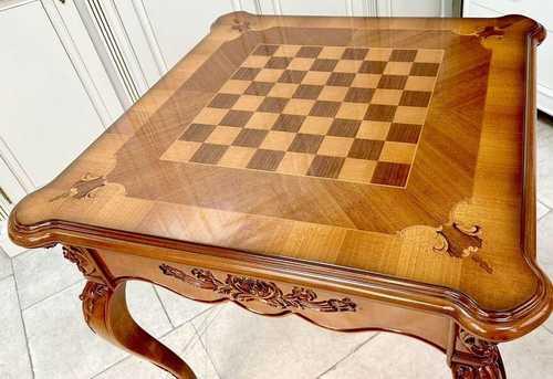 Столик Эль Греко из бука шахматный