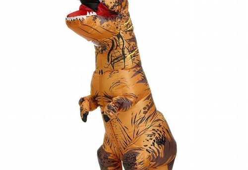 Надувной костюм динозавр карнавальный новый