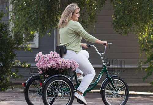 3-хколесный велосипед со спинкой для прогулок