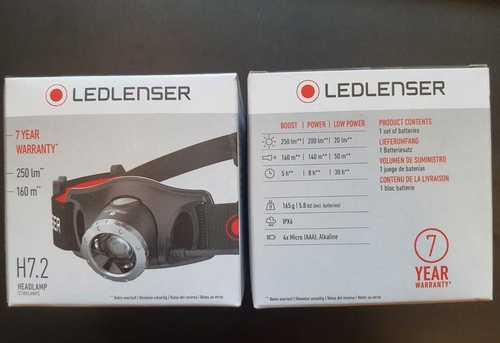 Налобный фонарь LED lenser H7.2