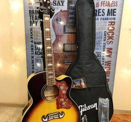 Электроакустическая гитара Gibson j 200