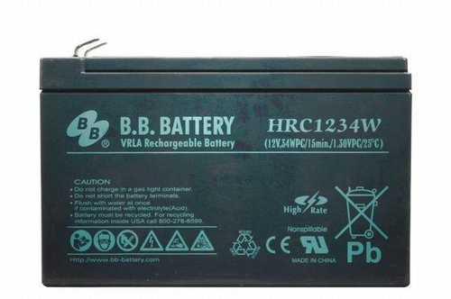 Аккумулятор для ибп BB Battery HRC1234W