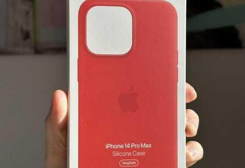 Чехол iPhone 14 Pro Max Silicone Case Red