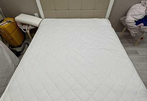 Кровать двухспальная с матрасом Аскона бу
