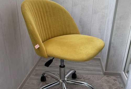 Офисный стул tetchair велюр желтый