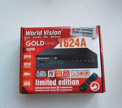 Цифровая тв приставка World Vision T624A Gold