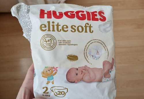 Huggies elite soft 2, 4-6кг