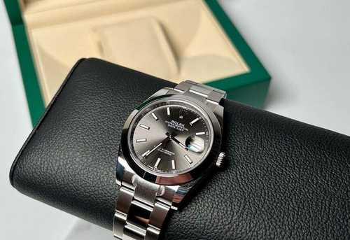 Часы Rolex DateJust Rhodium Grey