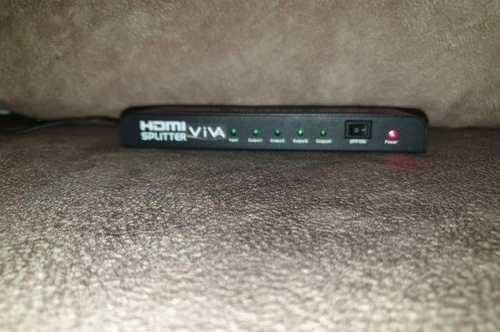 Разветвитель hdmi (Splitter hdmi) 1x4