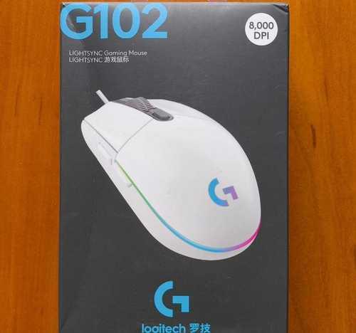 Logitech G Игровая мышь проводная G102 белая