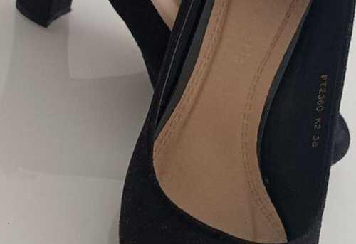 Туфли женские 38 размер черные замшевые