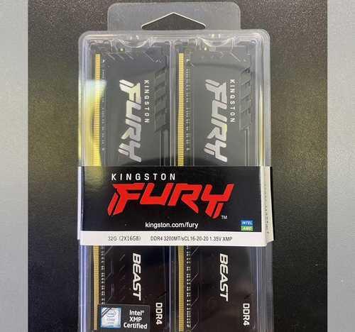 Kingston fury Beast Black (KF432C16BBK2/32-SP) 32