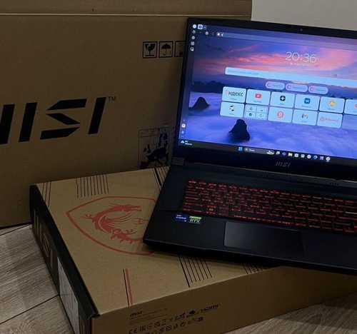 Игровой ноутбук MSI Katana Nvidia rtx3060 core i5