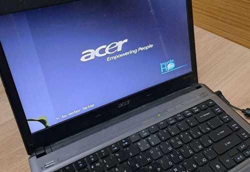 Acer, рабочий, на запчасти, экран не целый