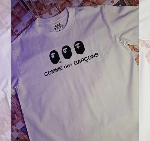 Футболка bape comme Des Garcons