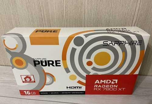 Видеокарта RX 7800xt pure, новая, чек ситилинк