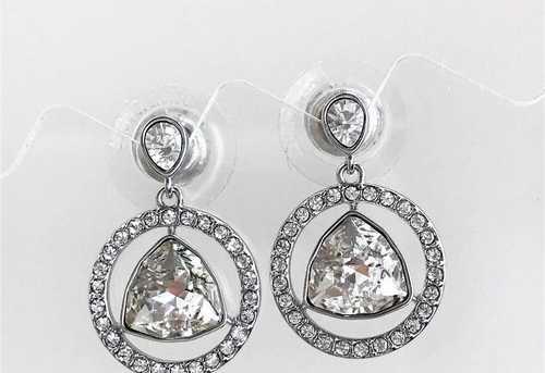 Серьги Swarovski Оригиналы Пусеты Подвеска