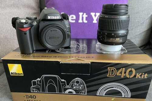 Nikon D40 kit 18-55 + 16-85 + SB-400