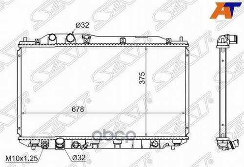 Радиатор двс трубчатый (быстросьем) honda civic