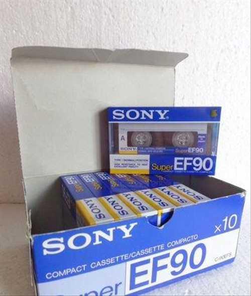 Аудиокассета Sony Super EF90.1988 год.Новая.Japan