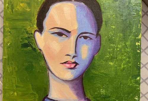 Картина маслом на холсте портрет женский