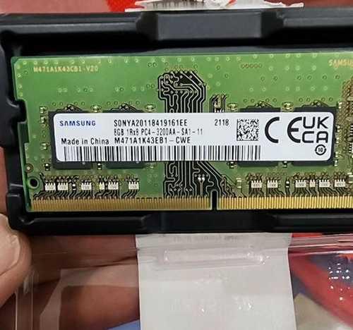 Оперативная память ddr4 8gb samsung 3200 sodimm