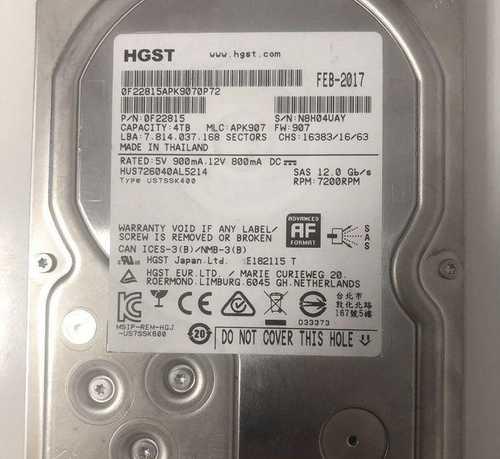Hgst 4 tb SAS
