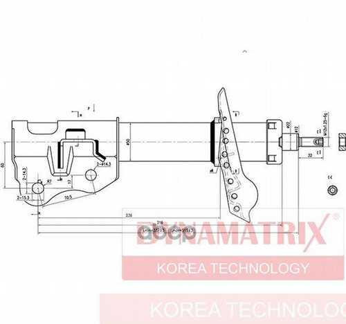Амортизатор подвески газонаполненный honda civic