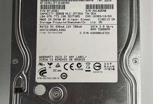 Жесткий диск HDD hitachi 3.5, 500GB