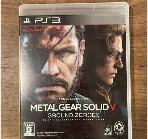 Metal Gear Solid V 5 Ground Zeroes PS3 Японский