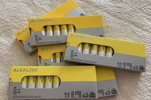 Батарейки AA пальчиковые Alkalisk IKEA