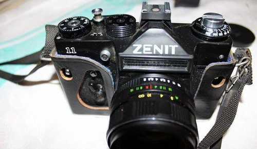 Фотоаппарат плёночный zenit 11 + объектив helios