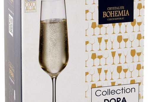 Набор бокалов для шампанского crystalite bohemia