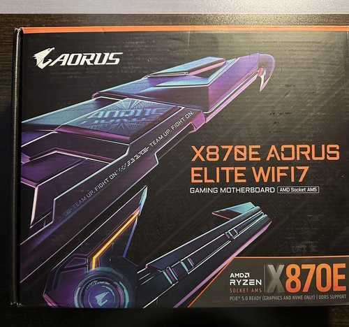 Gigabyte X870E Aorus Elite WiFI7 новая на пломбе