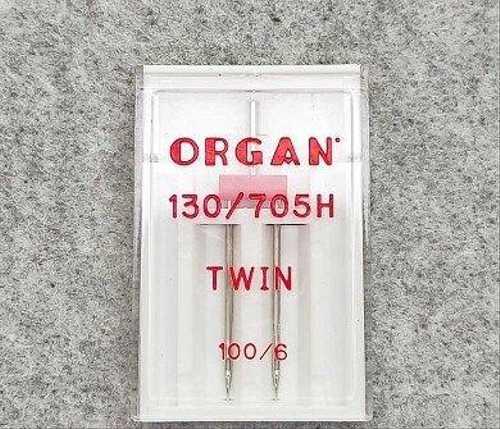Иглы Organ двойные 1/100/6.0