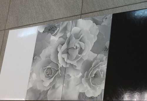 Керамическая плитка черная и белая для стен 25х45