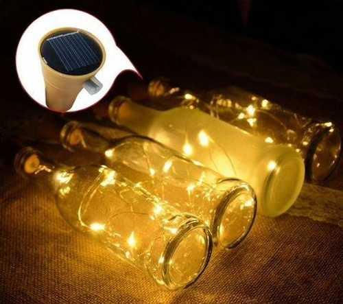 Светодиодные солнечные светильники в форме винных
