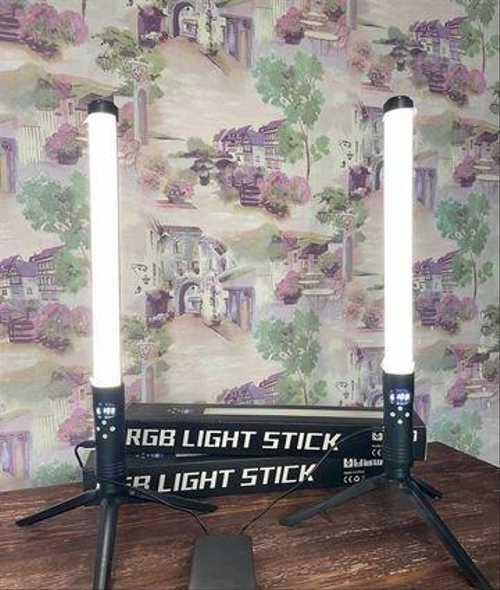 RGB световая палка, RGB light stick + штатив новые