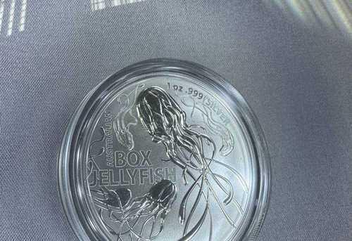 Серебряная монета "Медуза" Австралия