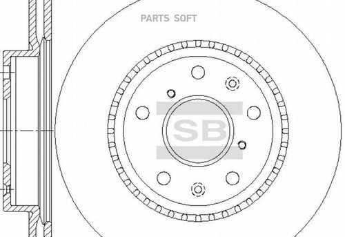 Sangsin brake SD4811 Диск тормозной передний