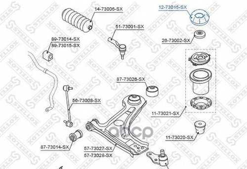 Опора амортизатора переднего Daewoo Lacetti 04