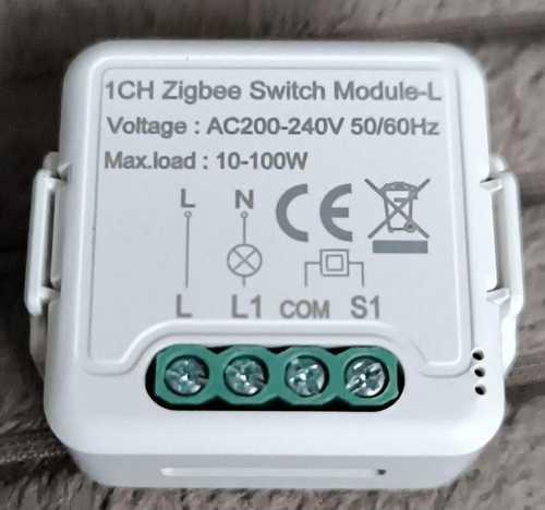 Умное реле zigbee 1 канал