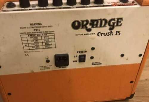Гитарный комбоусилитель orange crush 15