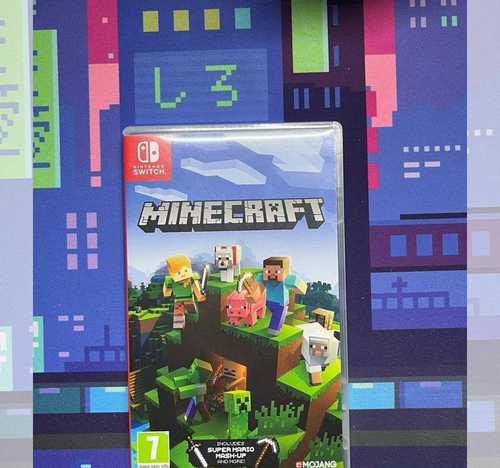 Minecraft nintendo switch картридж