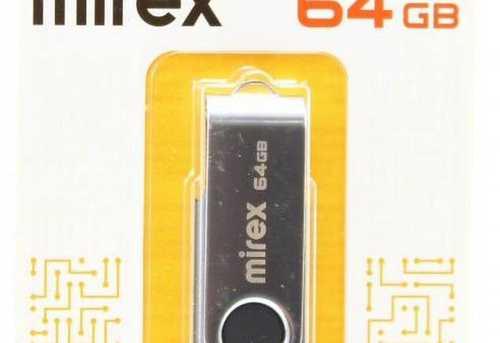 USB флешка Флешка 64 гб Mirex Swivel Black
