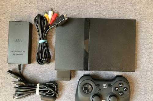 Sony PS2 чипованная + freemcboot + 100дисков