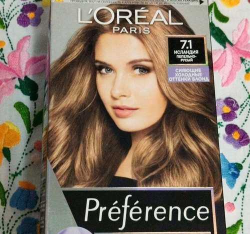 Краска для волос loreal preference 7.1